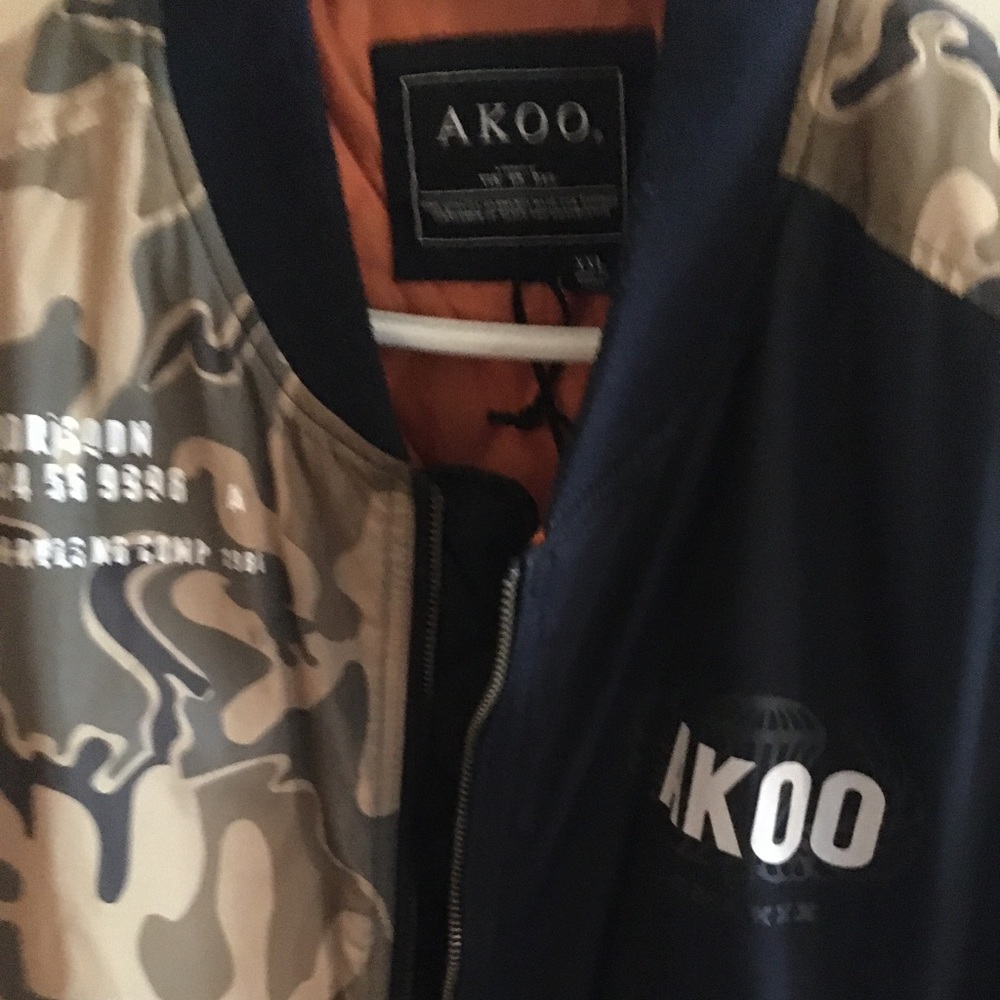 Used Akoo Bomber Jacket Rare Colors - Gem